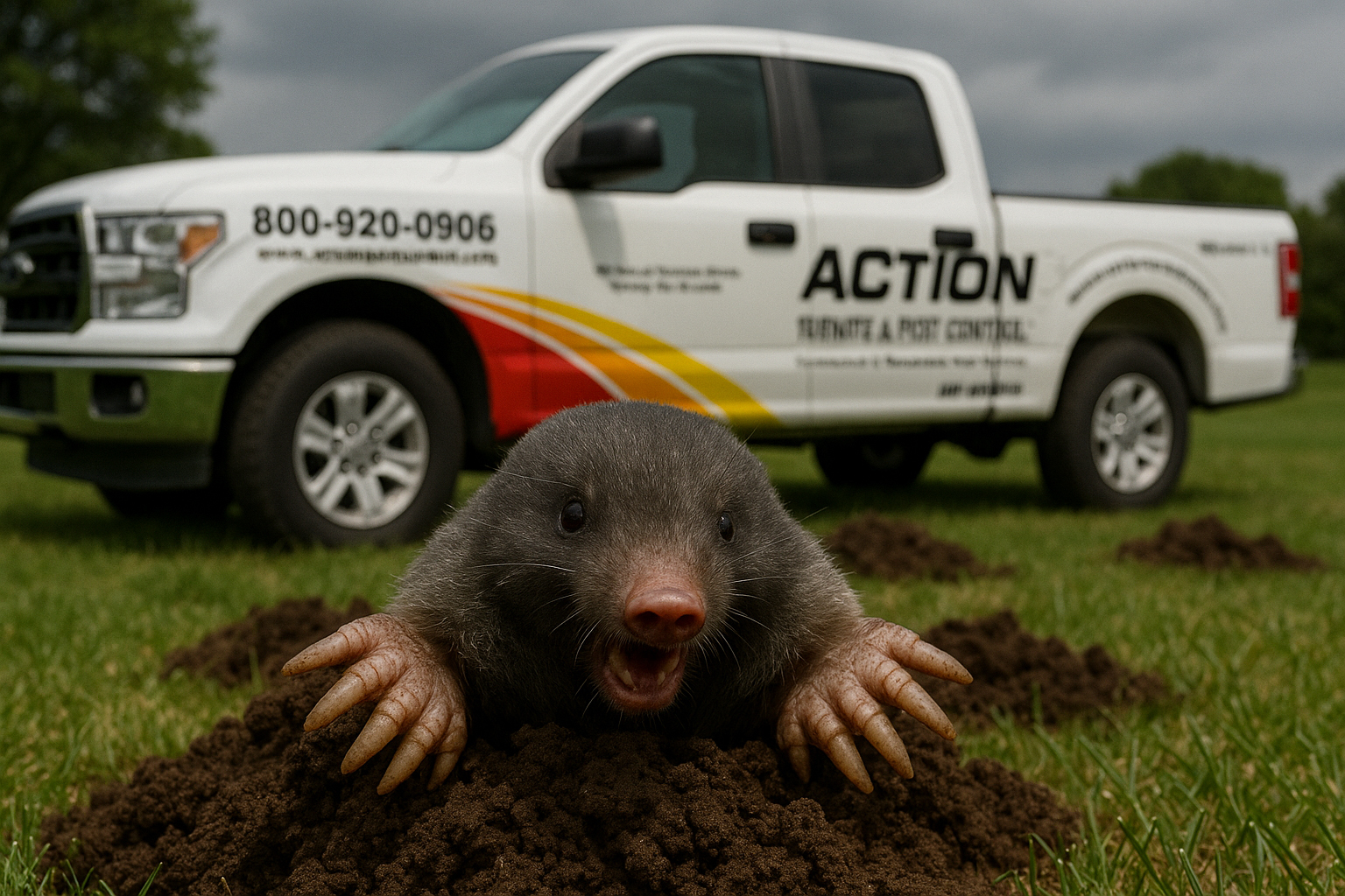 Mole Control - Action Termite & Pest Control